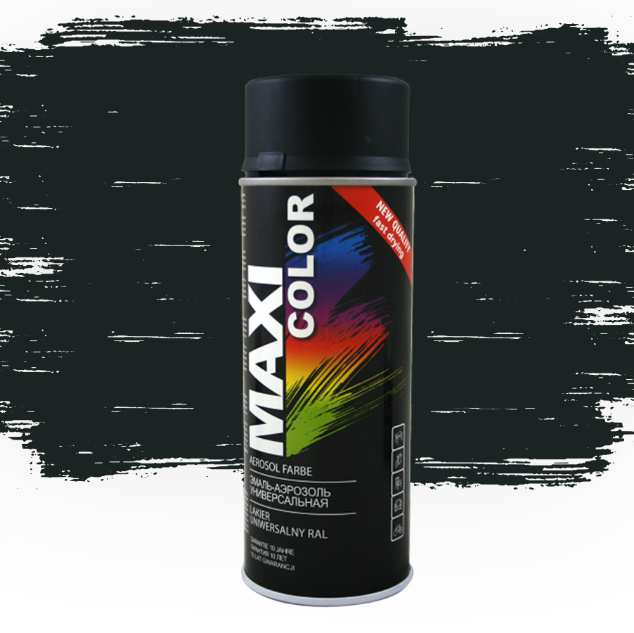 СПРЕЙ MAXI COLOR RAL 9005 ЧЕРЕН МАТ 400М на ТОП цена | 88474 — TeMax.bg