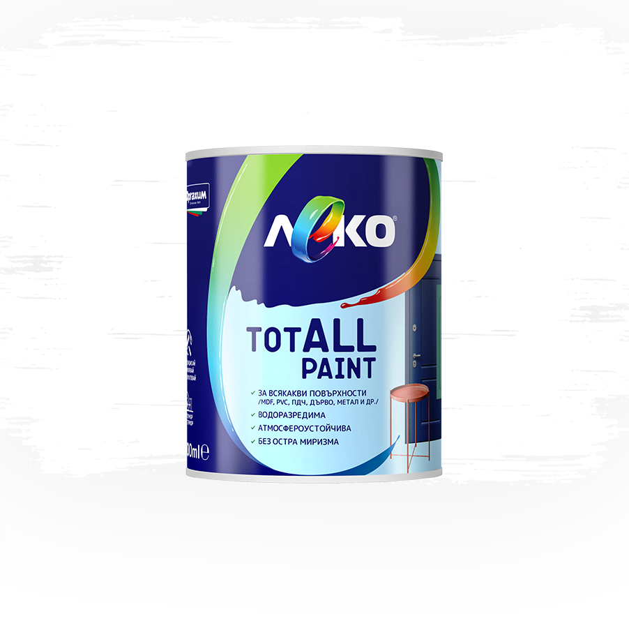 БОЯ ЛЕКО TОТALL PAINT ОПАЛ 0.6Л на ТОП цена | 92874 — TeMax.bg